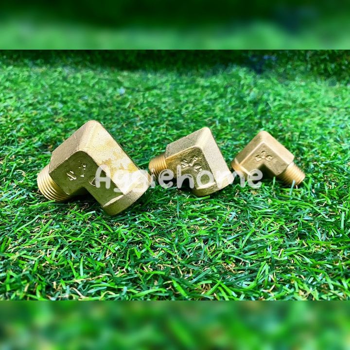 Treetools ข้องอเกลียวนอก-ในทองเหลือง รุ่น 4หุน/12mm./1/2 ข้อต่องอ ทองเหลือง เกลียวนอก-ใน ประปา ...