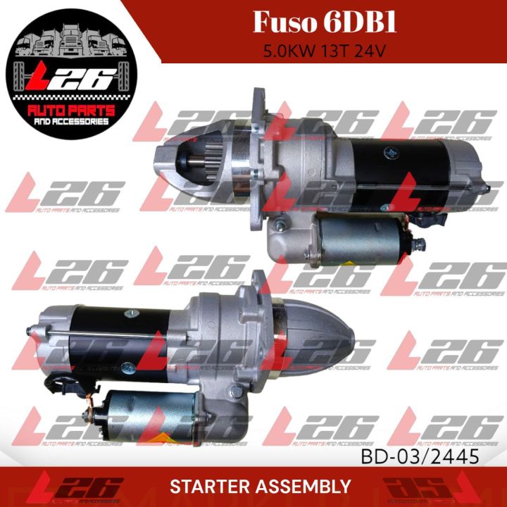 Mitsubishi Fuso 6DB1 STARTER ASSEMBLY 5.0KW 13T 24V BD-03 / 2445 CST ...