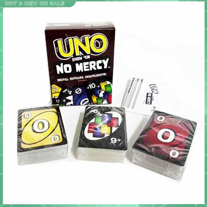 Uno Show Em No Mercy Card Game/UNO FLIP card game Multi Coloured Exciting New Twists From UNO NO ...