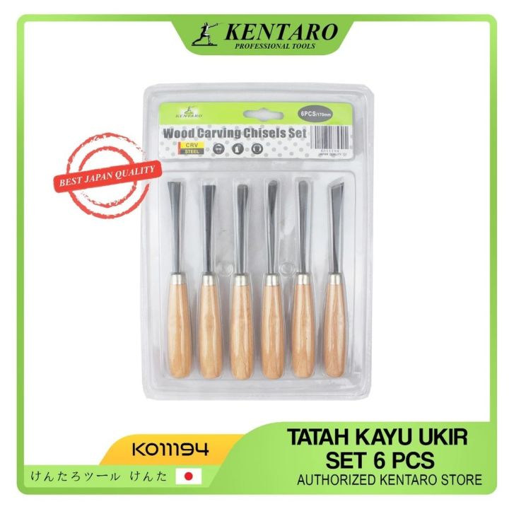 WOOD CARVING CHISEL SET 6 PCS 170MM KAYU PAHAT PEMAHAT UKIR MENGUKIR ...