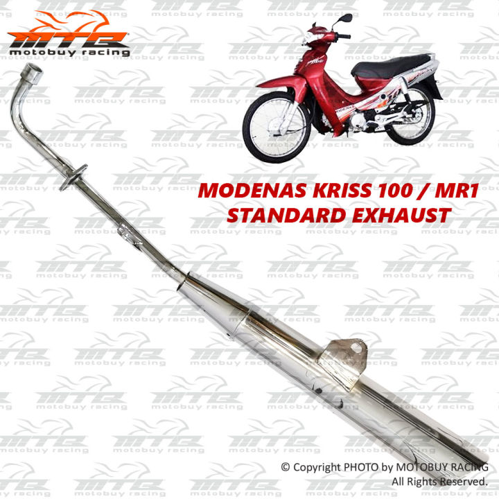 STANDARD EXHAUST FOR MODENAS KRISS 100 / MR1 | Lazada