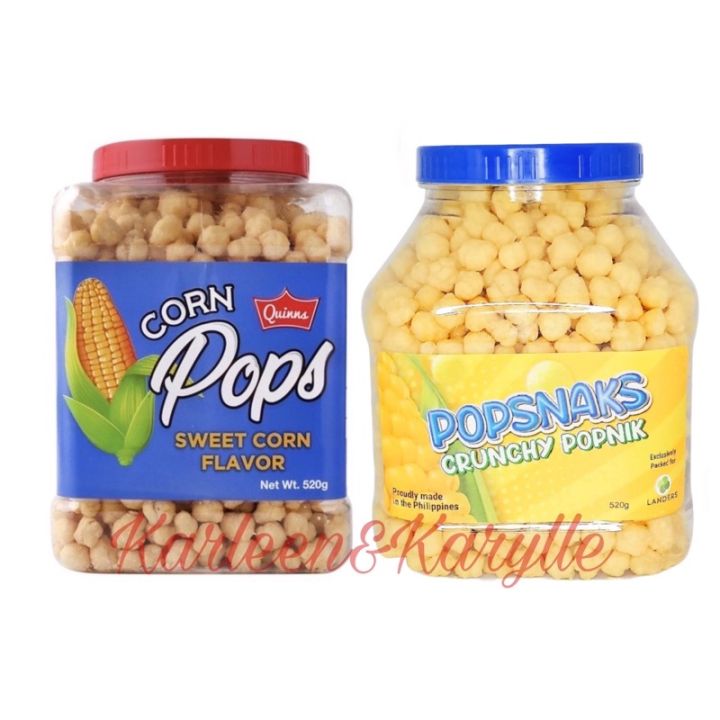 COD Quinns Corn Pops Sweet Corn Flavor 520g | Lazada PH
