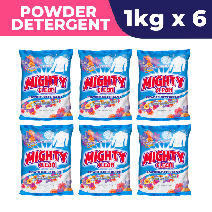 6 KILOS Mighty Clean Detergent Powder Original - Powder (Blue) 6 Kilos ...