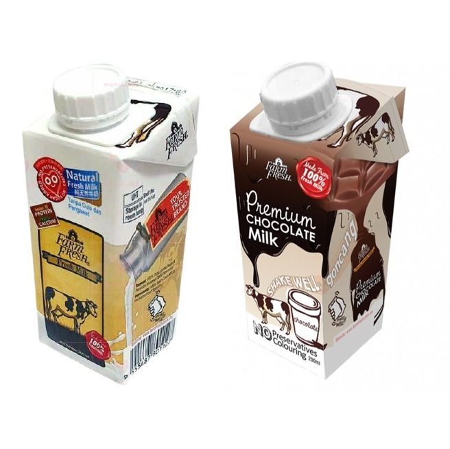 Farm Fresh UHT Milk (MILK 12+ Coklat 12) 200ML X 24pek - Farm Fresh UHT ...
