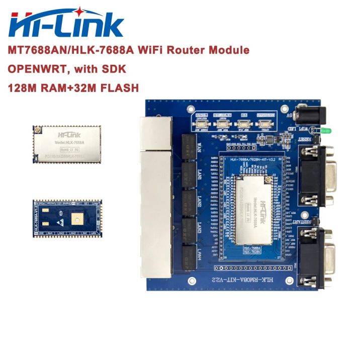 Hilink Hlk 7688a Mt7688an Openwrt 150mbps Wireless Router Module Sdk Board With 128m Ram And 32m