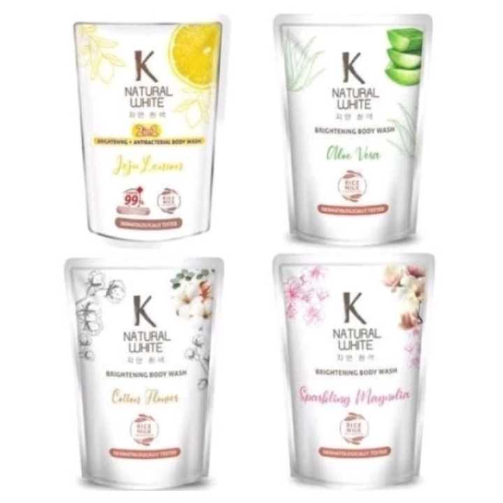 K NATURAL WHITE Body Wash Sabun Mandi Cair Cotton Flower/Sparkling ...