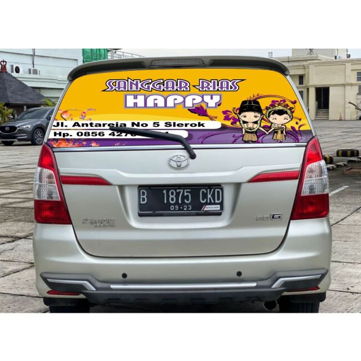 Stiker Kaca Belakang tembus pandang / Oneway / One way Vison Toyota ...