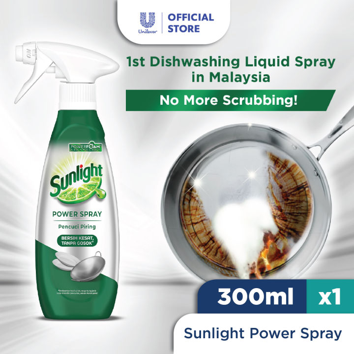 Sunlight Dishwashing Liquid Power Spray 300ml | Lazada