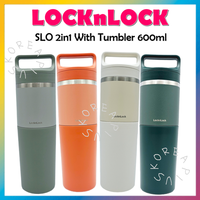 [LOCKnLOCK] SLO 2in1 With Tumbler 600ml LHC4332 Stainless steel thermal ...