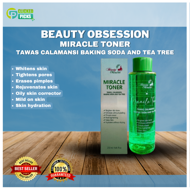 ORIGINAL BEAUTY OBSESSION Miracle Toner 30 days NEW PACKAGING TAWAS ...