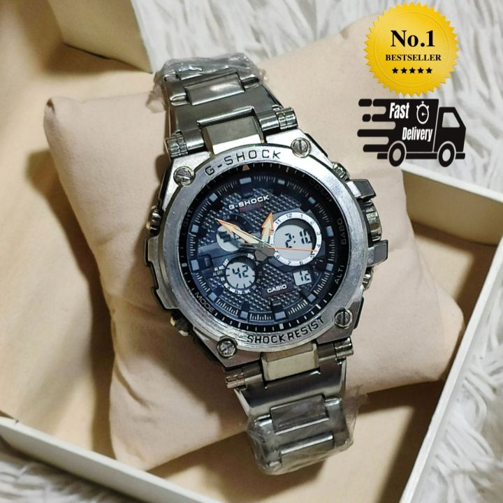 Rel0 Fashion Men's G-Sh0ck MTG-S1000G Dual-Time Sports Watch Non ...