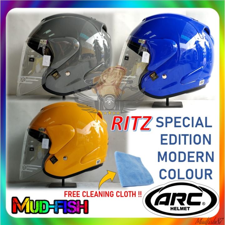 TOPI ARC RITZ MODERN COLOUR HELMET XXL + FREE CLEANING CLOTH (2021 NEW ...