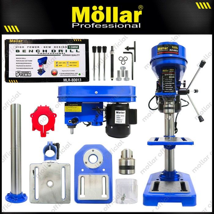 MOLLAR BD013 Mesin Bor Duduk 13 mm Bench Drill 350 Watt / Mesin Bor ...