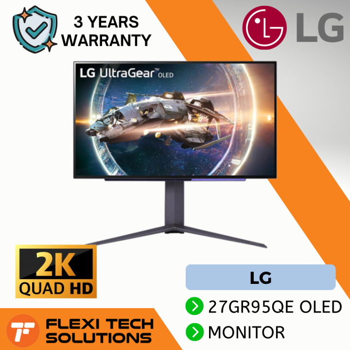 Flexi Tech LG 27” UltraGear™ 27GR95QE 2560x1440 QHD 240Hz OLED Gaming ...