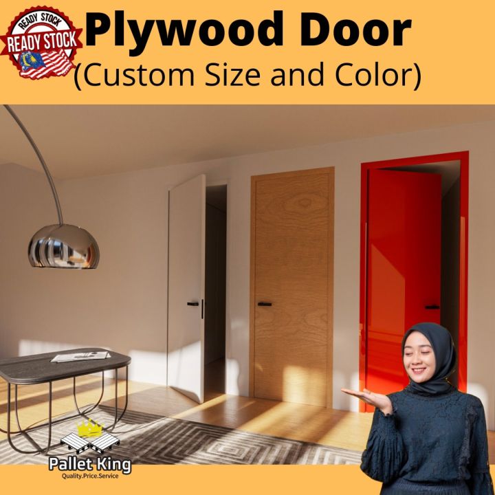 Flush Door Custom Size | Plywood Door | Pintu Kayu | Wood Door | Wooden ...