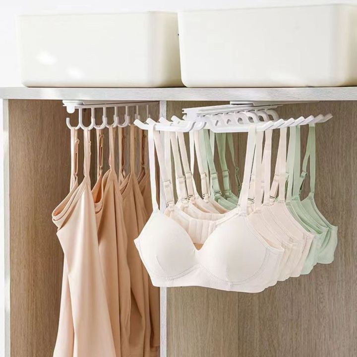 CYMBID Plastic Retractable Clothes Drying Rack Wall Mounted Pull Out ...