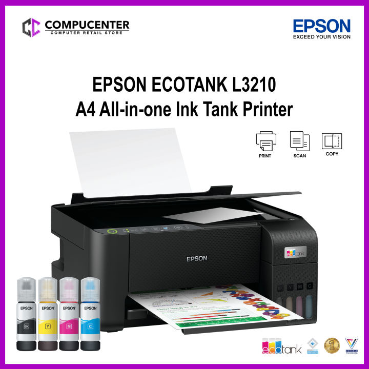 Epson EcoTank L3210 A4 All-in-One Ink Tank Printer | Lazada PH