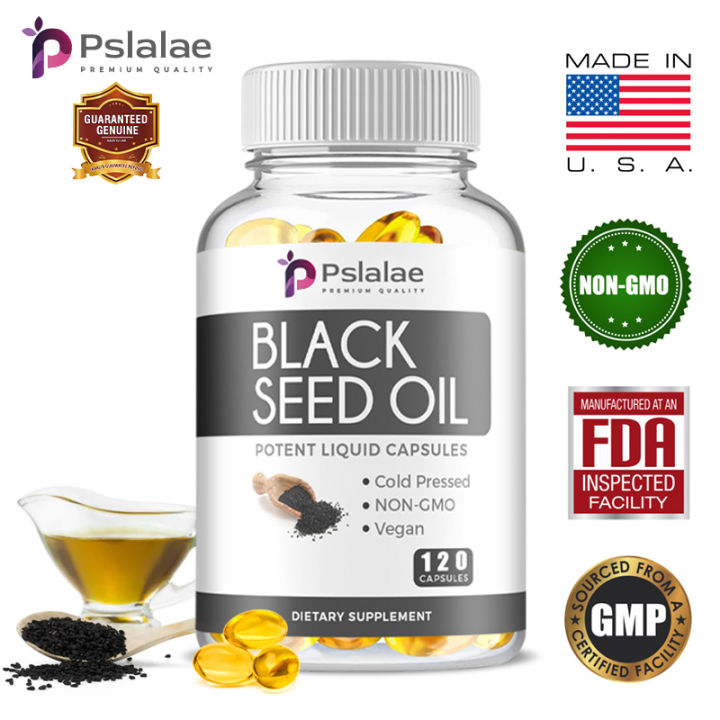 Pslalae Capsules, Cold-Pressed Nigella, Super Antioxidant para sa ...
