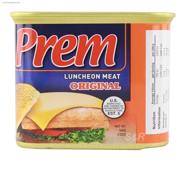 Prem Luncheon Meat Original 340g ﹍☫ | Lazada PH