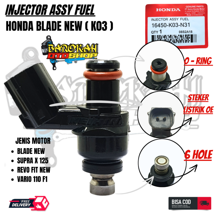 K03 INJECTOR INJEKTOR ASSY FUEL PUMP POMPA BENSIN BLADE F1 INJEKSI ...