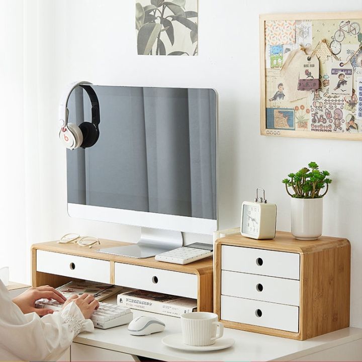 【SSWE】 Monitor Stand Riser Desktop Stand Computer Stand Monitor Shelf ...