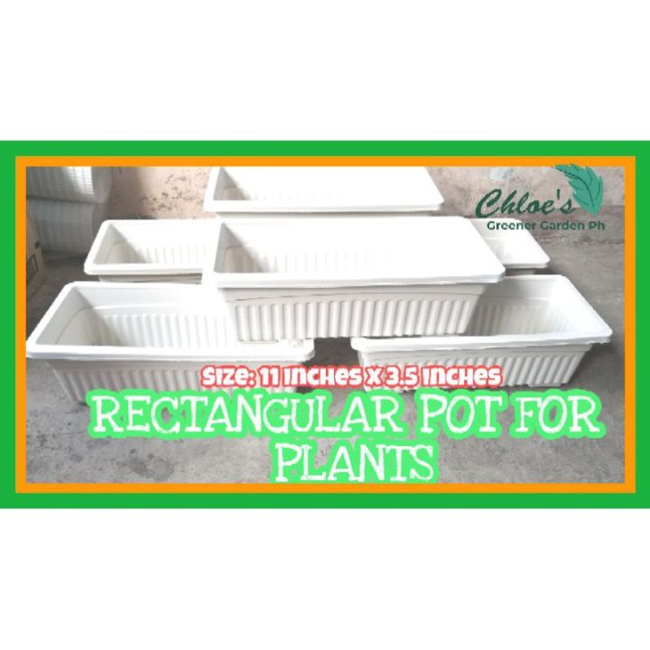 Fast send Rectangular Pots for Plants Shallow Planters rectangle pot paso para sa halaman square ...
