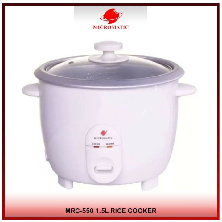 Micromatic MRC-550 1.5Liters Rice Cooker（with 1 year warranty） | Lazada PH