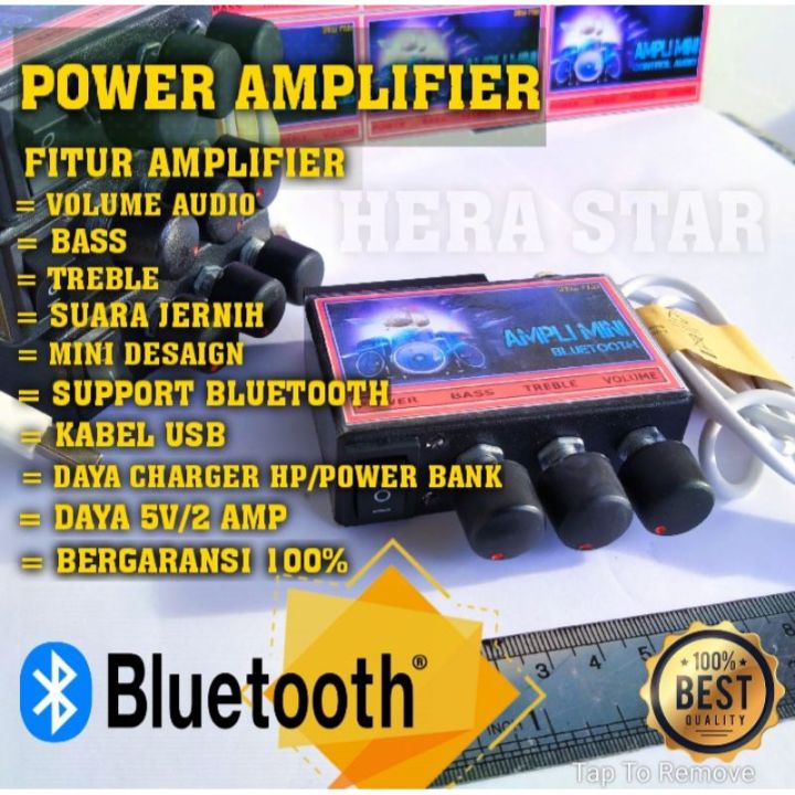 Power Ampli Mini Fitur Control Audio Dan Bluetooth / Amplifier ...