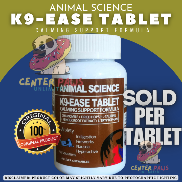 Animal Science K9 EASE TABLET Calming Support Formula (SOLD PER TABLET ...