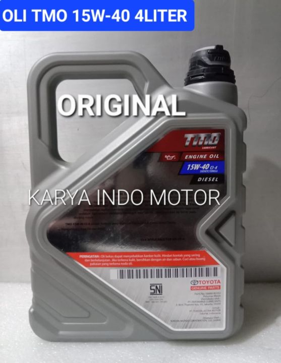 TOYOTA TMO 15W-40 SN 4L | ENGINE OIL | OLI MOBIL | Lazada Indonesia