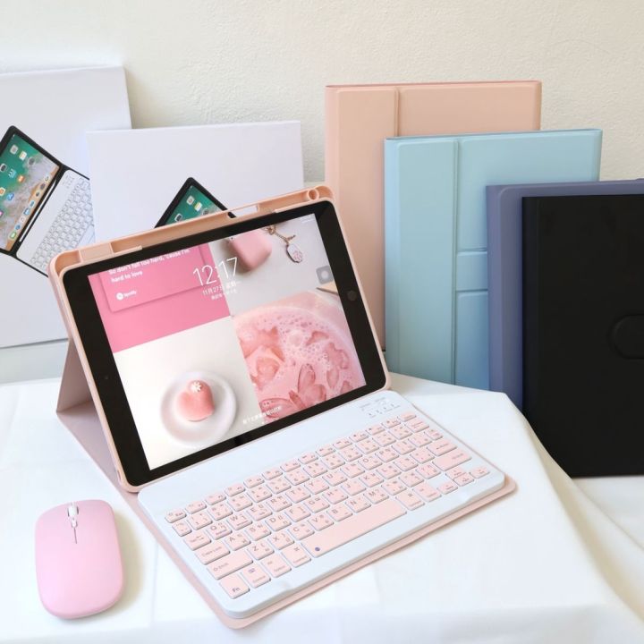 【แป้นพิมพ์ภาษาไทย】หมุนได้ 360 องศา เคสคีย์บอร์ด iPad 10.2 gen7 gen8 ...