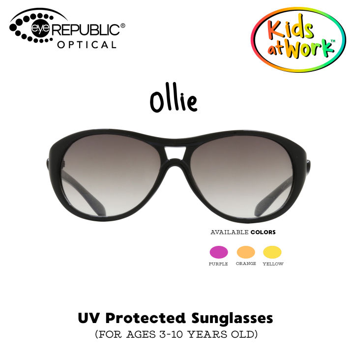 Ollie Kids At Work (8047) UV Protection UVA/UVB/UV400 Sunglasses for ...