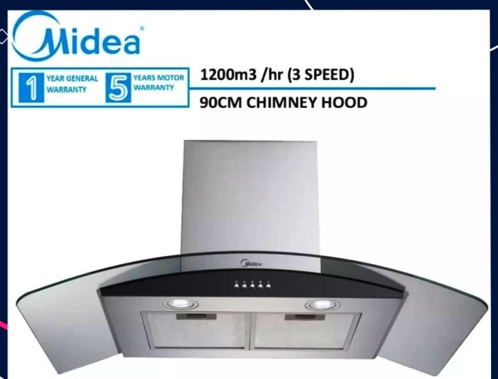 MIDEA Cooker Hood with Charcoal Filter MCH-90MV3 | Lazada