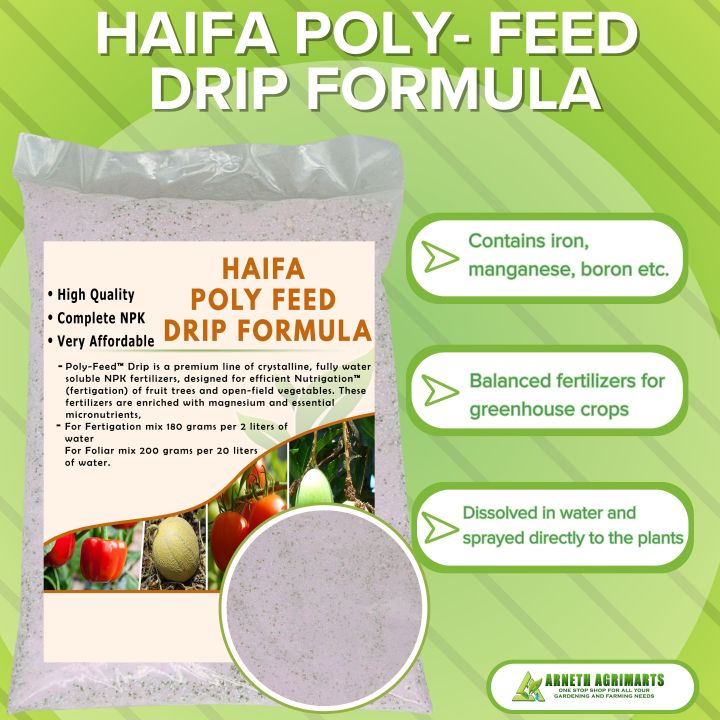 HAIFA POLY-FEED 11-11-33 DRIP FORMULA FOR GREENHOUSE CROPS AND ...
