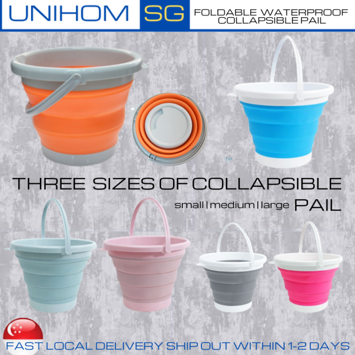 UnihomSG [Ready Stock] Unique Collapsible Foldable Water Bucket ...
