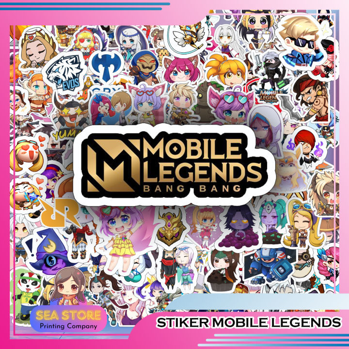 PAKET 50 PCS STIKER MOBILE LEGENDS MURAH MERIAH | Lazada Indonesia
