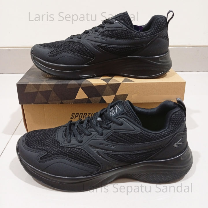 Sepatu Sekolah - Sepatu Spotec Full Black / Hitam | Lazada Indonesia