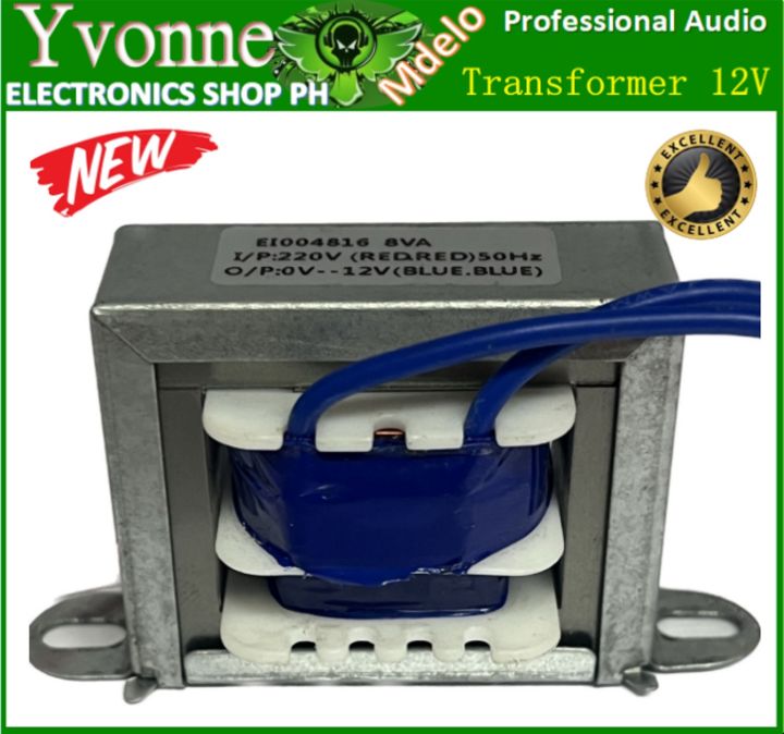 The Transformer 12 Volts 1 Amp 220V (Input Red) to 12V (Output Blue) Quality Product12v ...