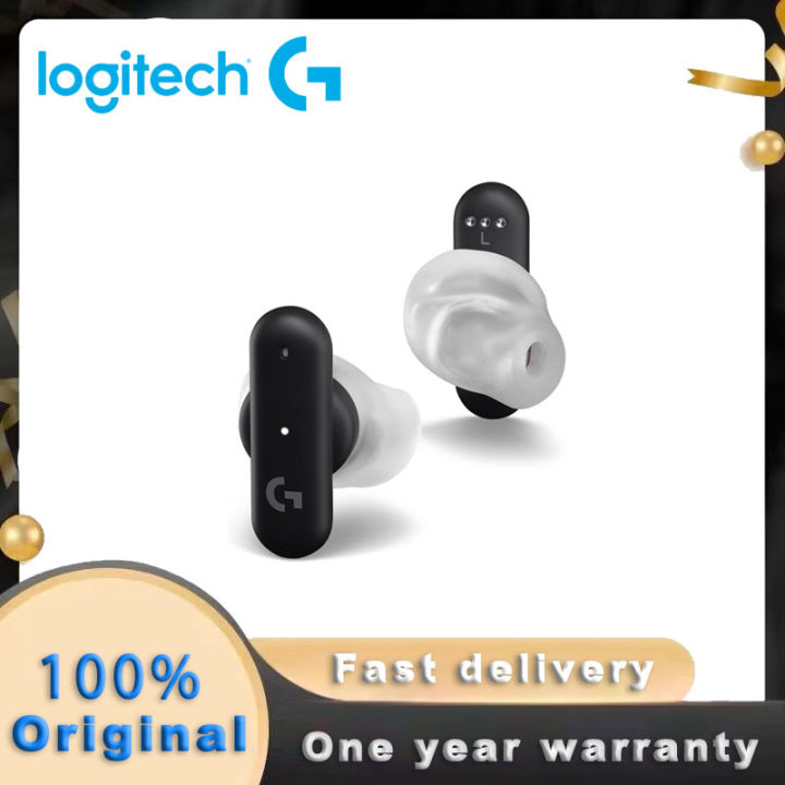 Logitech G FITS True Wireless Gaming Earbuds Lightspeed + Bluetooth Four Beamforming Microphones ...