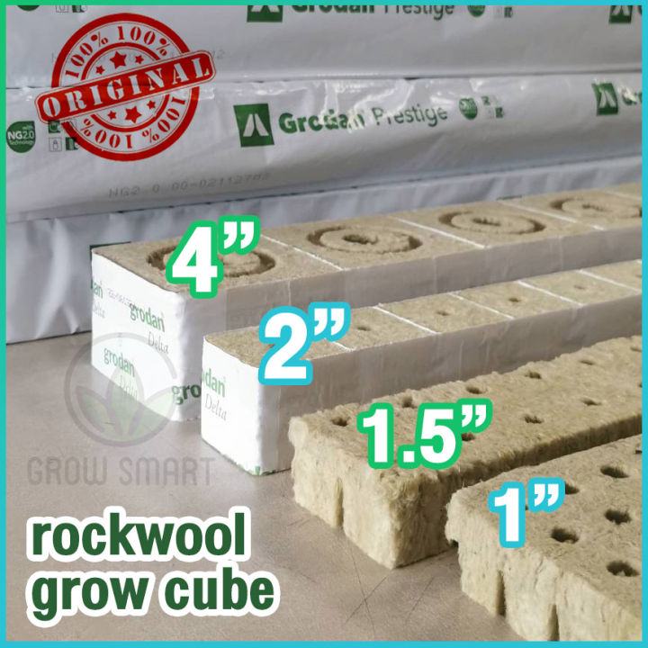 Rockwool ร็อควูล ก้อนเพาะปลูกต้นกล้า เพาะเมล็ด เพาะชำ ไฮโดรโปนิค Grow ...
