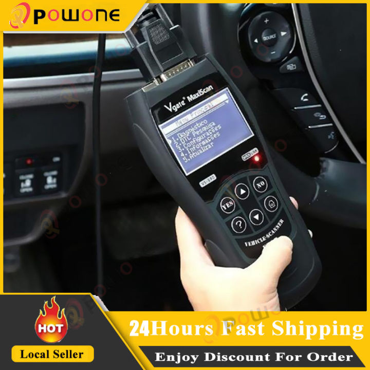 OBD2 Scanner Maxiscan Vgate VS890 OBD Engine Fault Code Reader Analyzer ...