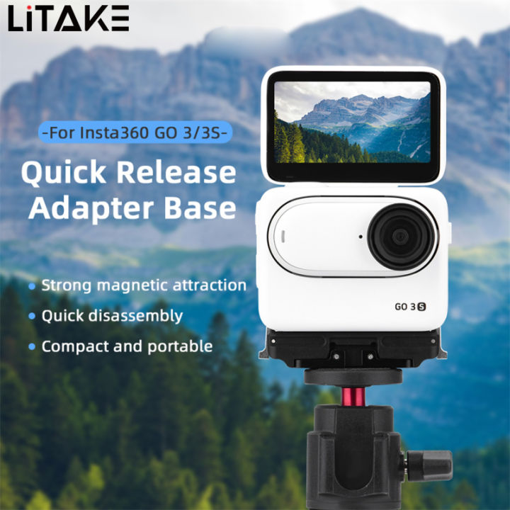 Camera Magnetic Base Quick Release Bottom Stand Camera Tripod Adapter ...