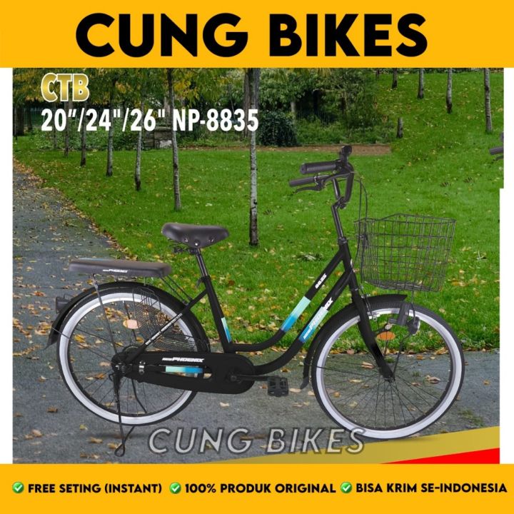 Sepeda Mini ukuran 20 24 26 Inch PHOENIX NP 8835 Untuk Dewasa Keranjang ...