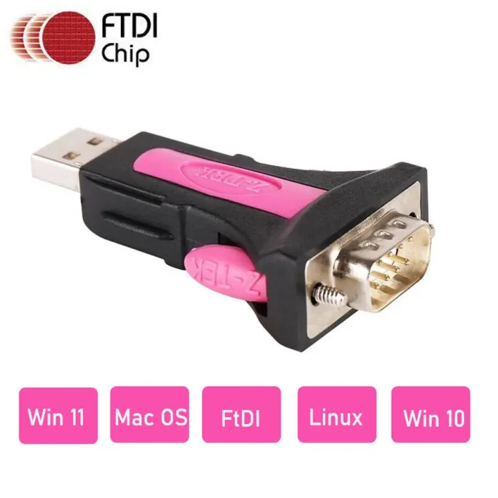 FTDI USB 2.0 RS232 Serial สาย Z-TEK ZE551A FTDI USB DB9 Serial RS232 Converter | Lazada.co.th