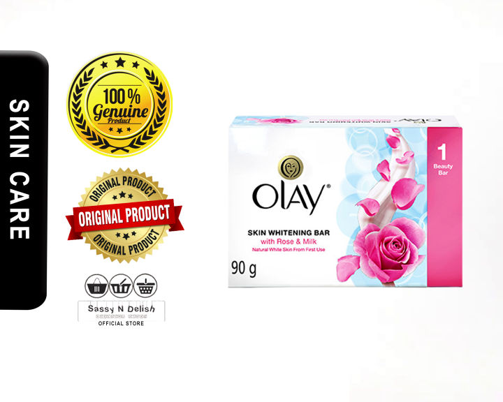 Olay Skin Whitening Soap With Rose And Milk 90g Lazada Ph