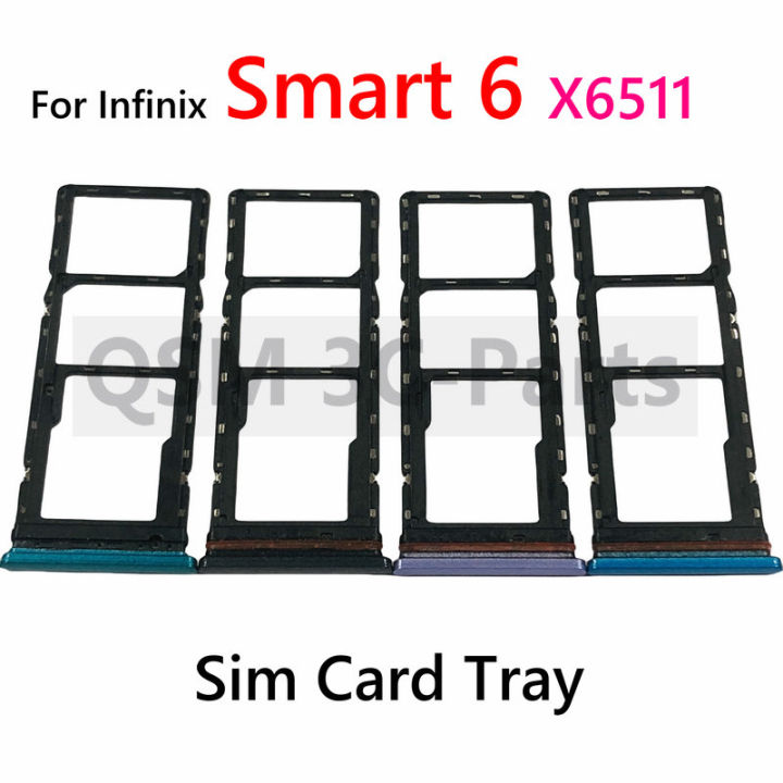 ถาดใส่ซิมการ์ดสำหรับ Infinix Smart 6 X6511ที่ใส่ซิมการ์ดที่ใส่ถาดใส่ซิม ...