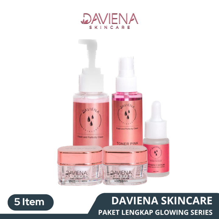 Daviena Skincare - Paket Glowing Series Daviena Skincare | 5 Item ...