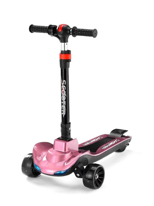 Children's electric scooter scooter baby flash one-legged scooter with ...