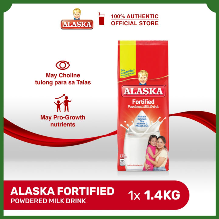 Alaska Fortified Powdered Milk Drink 1.4kg . | Lazada PH