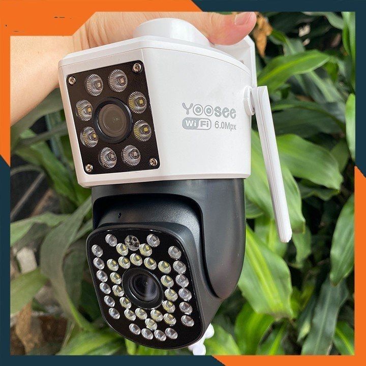 CAMERA YOOSEE 2 MẮT CỰC NÉT 6.0MPX – XEM CÙNG LÚC 2 GÓC, XOAY 360 ĐỘ ...